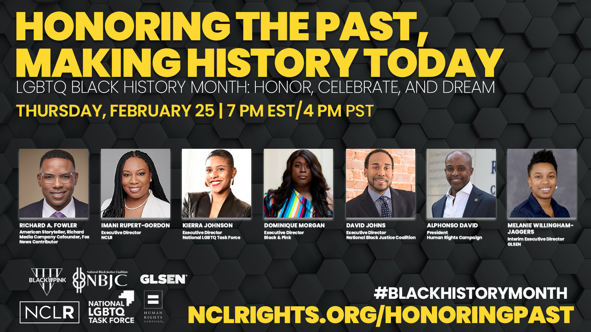 VIDEO - Honoring the Past, Making History Today - LGBTQ Black History Month: Honor, Celebrate ...