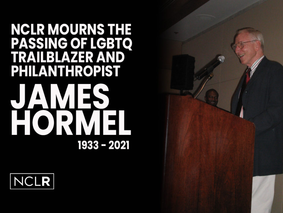 NCLR 悼念 LGBTQ 先驱和慈善家大使 James Hormel 逝世 - National Center for LGBTQ Rights